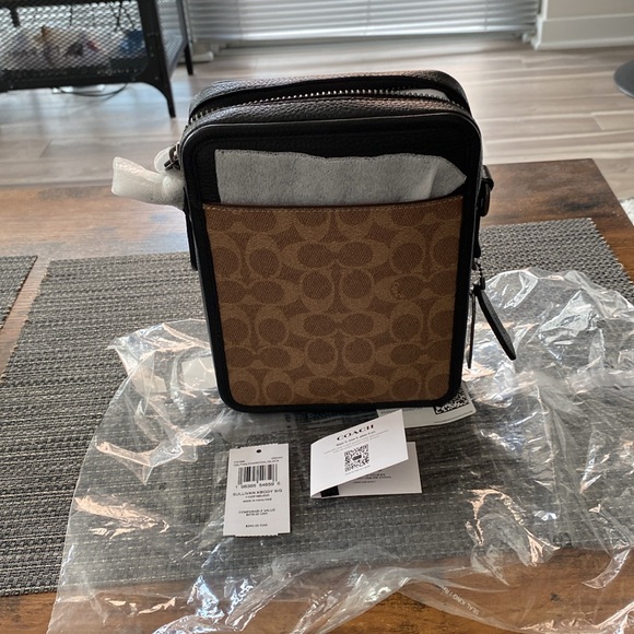 Coach | Bags | Coach Sullivan Xbody Sig Qbtancharcoalblack Nwt Original ...